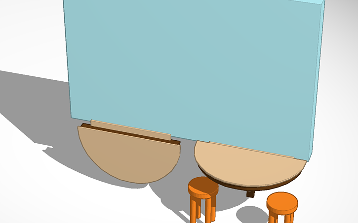 3D design Wall Dining Table | Tinkercad