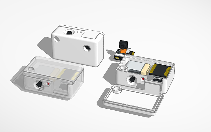 3D design ActionCam V2 (ESP32-S3 sense) - Tinkercad