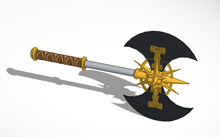 3D design Battle Axe - Tinkercad