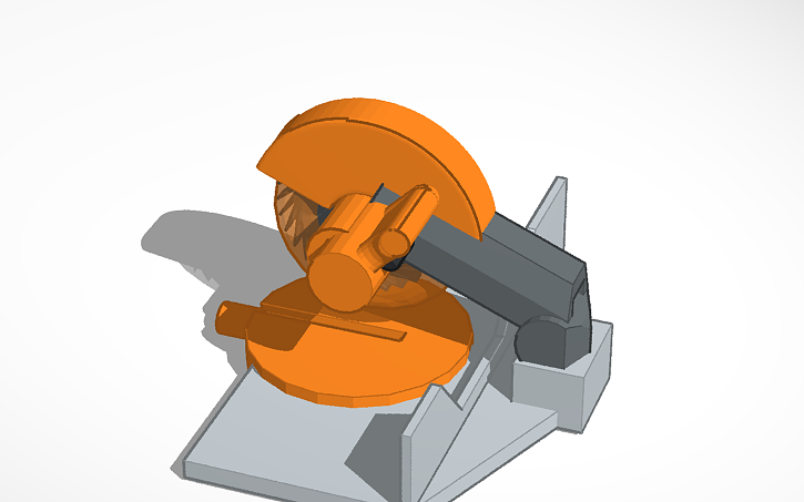 3D design chop saw - Tinkercad