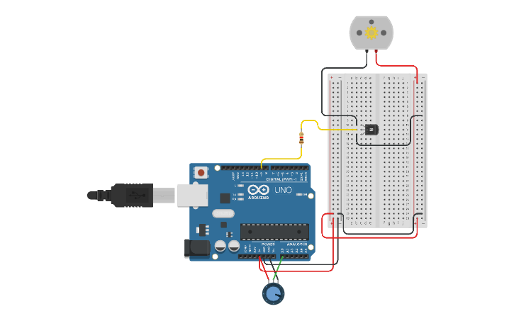 Circuit Design Potentiometer Tinkercad
