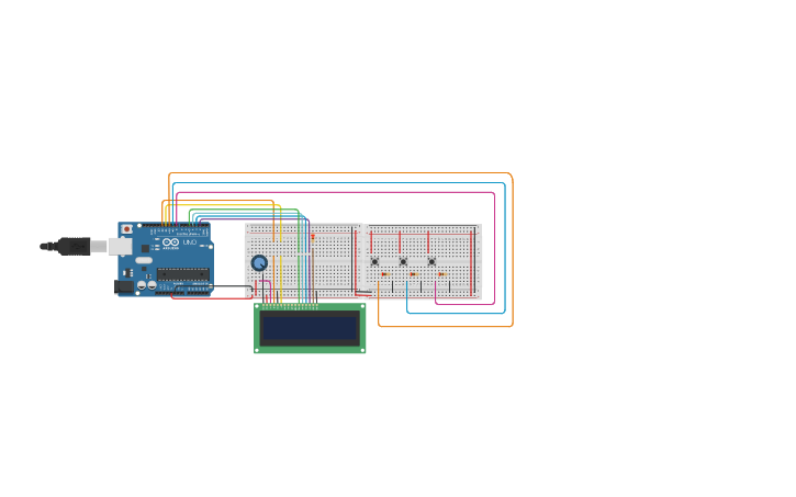 Circuit design EXAMEN PRACTICO CURSO DE ARDUINO | Tinkercad