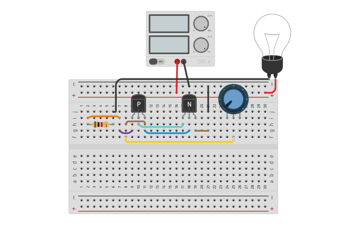 Circuit design simulación- interfaces | Tinkercad