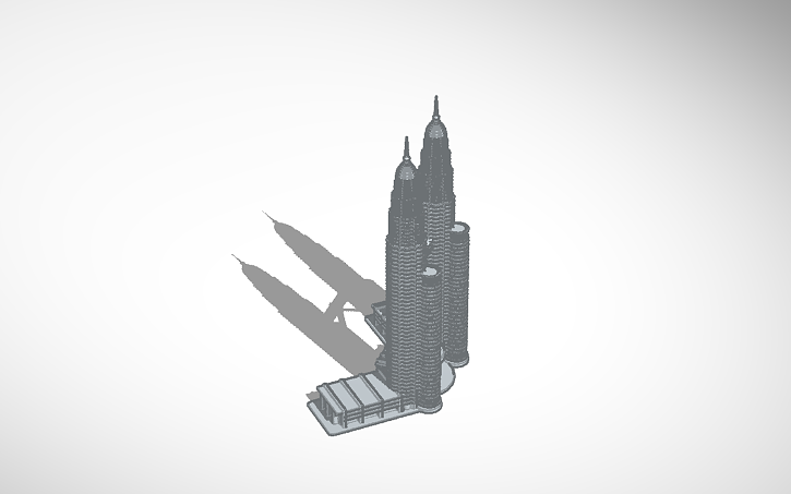 3D design KLCC - Tinkercad
