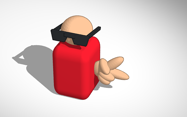 3D design a cool guy - Tinkercad