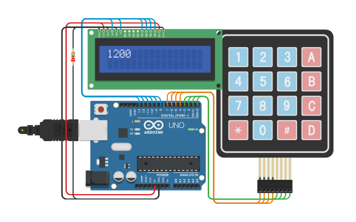 Circuit Design Calculadora Arduino Lcd 16x2 Tinkercad 2002