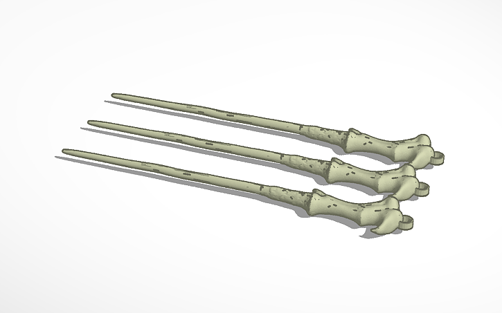 3D design voldemort wand - Tinkercad