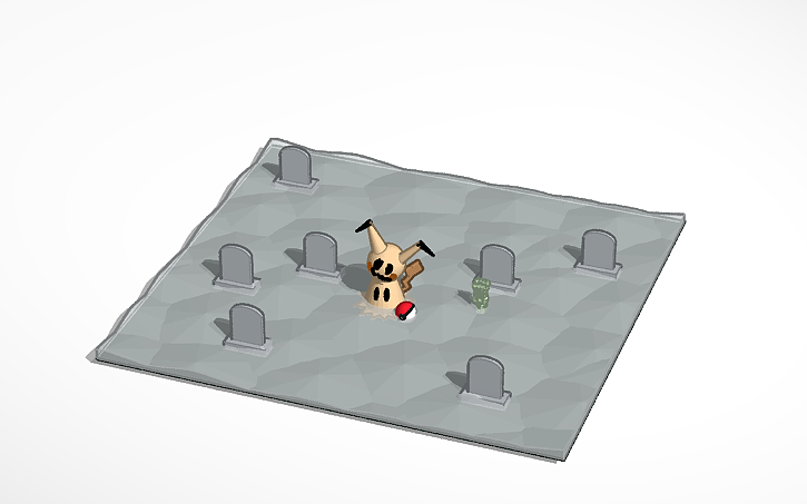 3D design mimikyu - Tinkercad