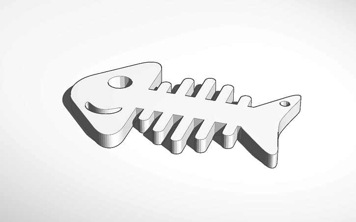 3D design fish - Tinkercad
