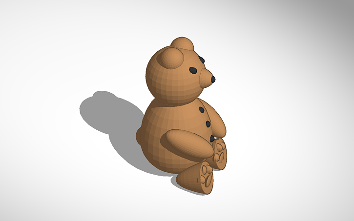 3D design Teddy Bear 3-D Print | Tinkercad