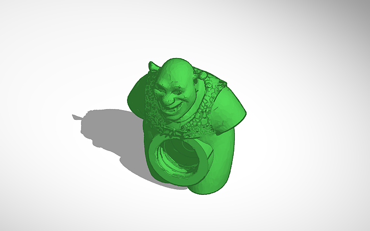 3D design Shrek Toothpaste Pooper - Tinkercad