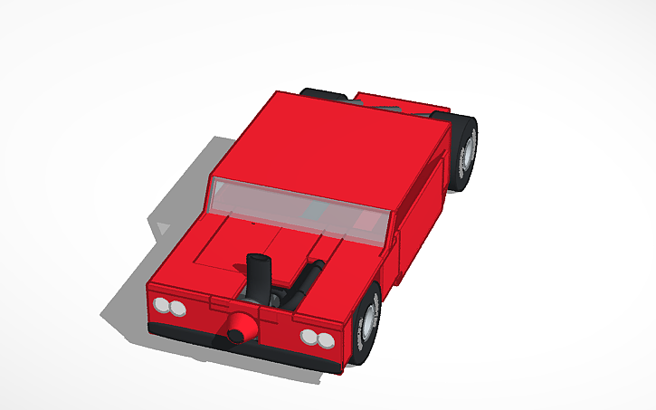 3D design Custom Turboed I6 Drag Truck | Tinkercad