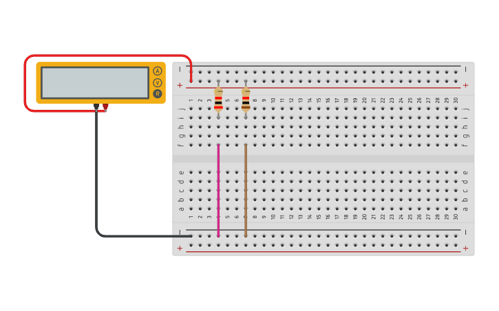 Circuit design Resistors In Parallel - Tinkercad