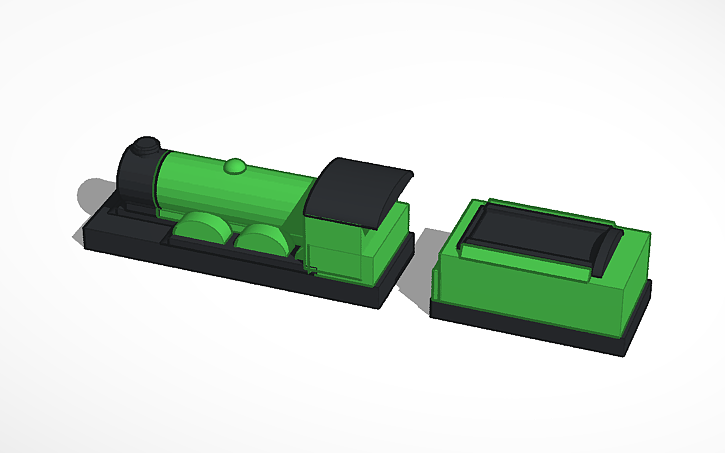 3D design TWR LNER B12 (Alfred/98462) + tender - Tinkercad