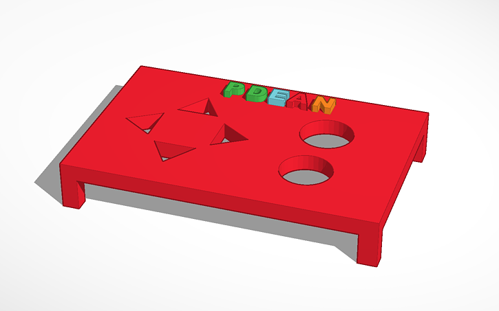 3D design remote for makey makey - Tinkercad