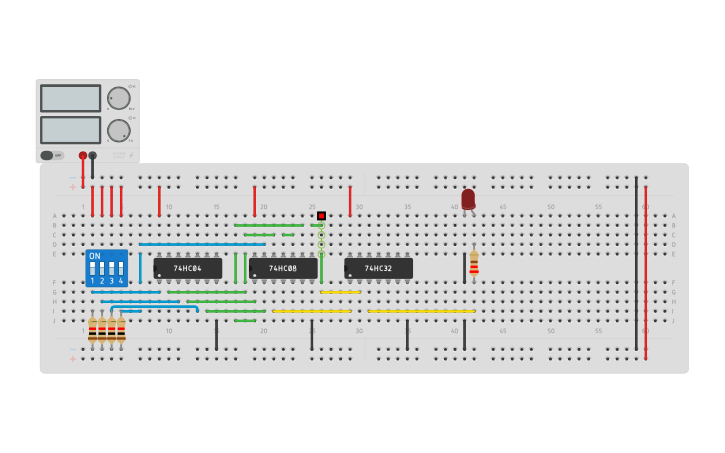 Circuit Design Combinational Logic Ckt Simplified Tinkercad 4245