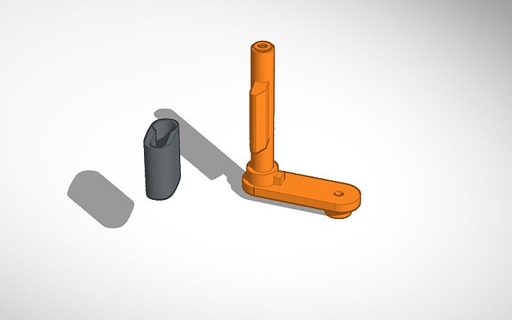 3D design Porsche 928 rear hatch lock flapper | Tinkercad