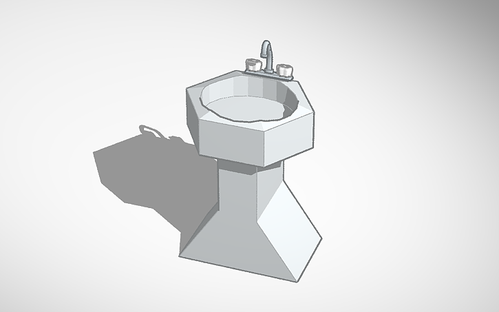 3D design Sink - Tinkercad