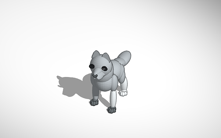 3D design wolf | Tinkercad