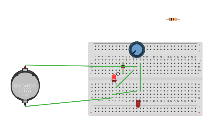 Circuit Design Breadboard Tinkercad