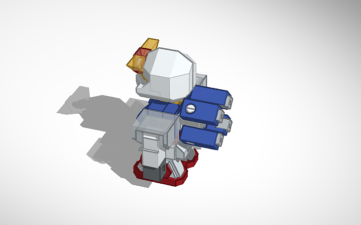 3D design RU-486 Gundam - Tinkercad