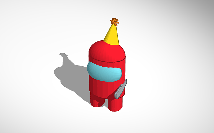 3D design Among us red sus | Tinkercad