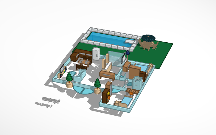 3d Design Floor Plan Tinkercad