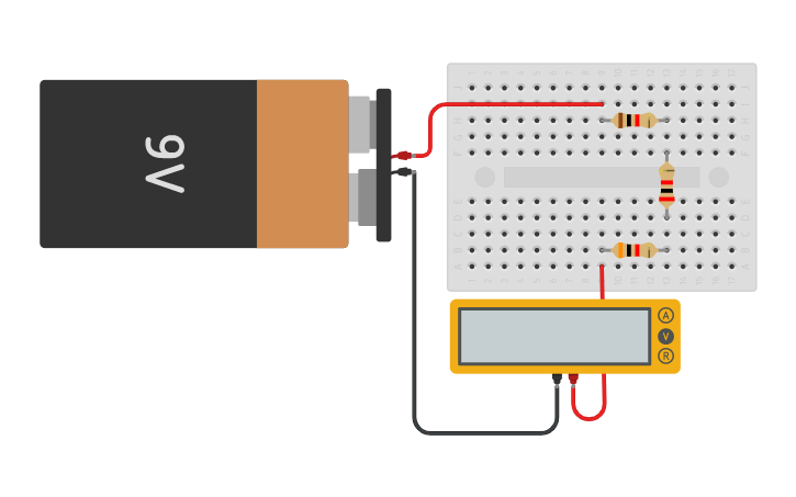 Circuit design Circuito en serie - Tinkercad