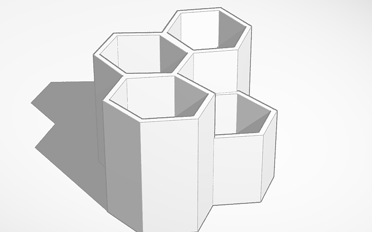 3D design pen holder - Tinkercad