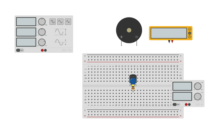Circuit design audio amplifier using transistor - Tinkercad