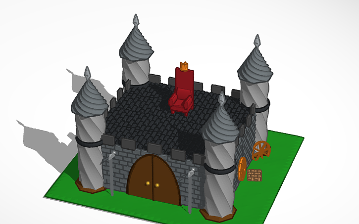 3D design Castelo Medieval / Medieval castle - Tinkercad