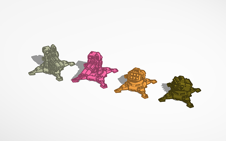 3d Design Little Legions Turrets Tinkercad