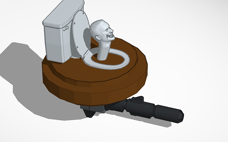 3D design Astro Skibidi toilet - Tinkercad