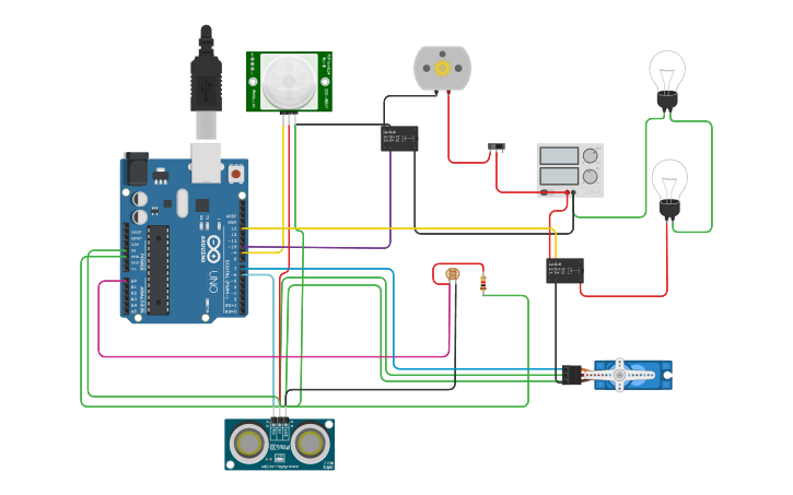 Circuit Design Copy Of Smart Home Automation Tinkercad
