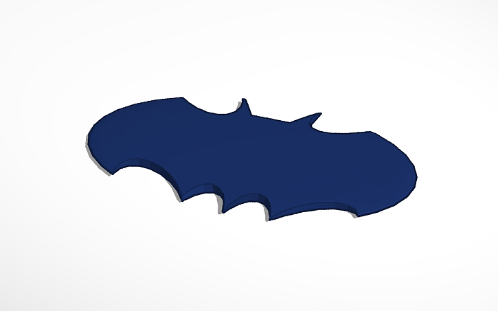 3D design batman logo - Tinkercad
