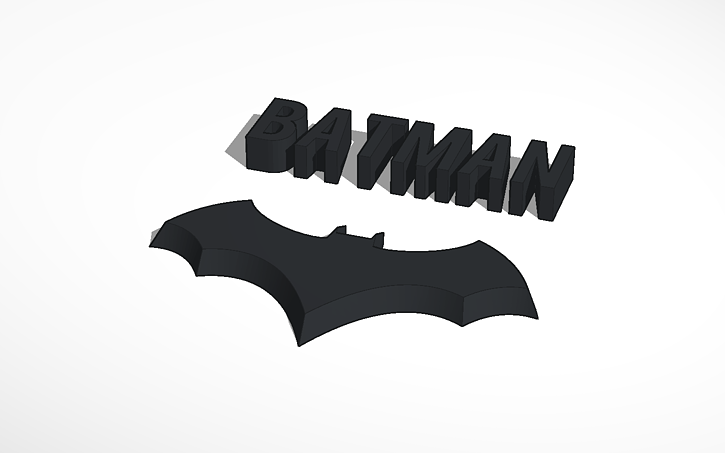 3D design Copy of Batman logo | Tinkercad