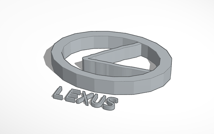 3D design LEXUS SYMBOL | Tinkercad