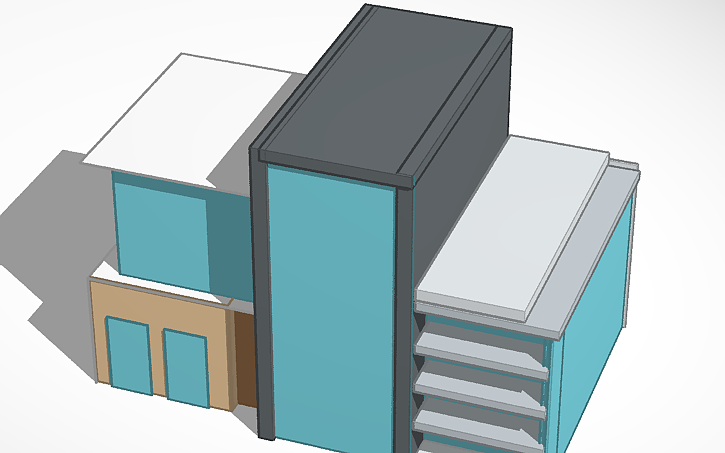 3D design modern house | Tinkercad