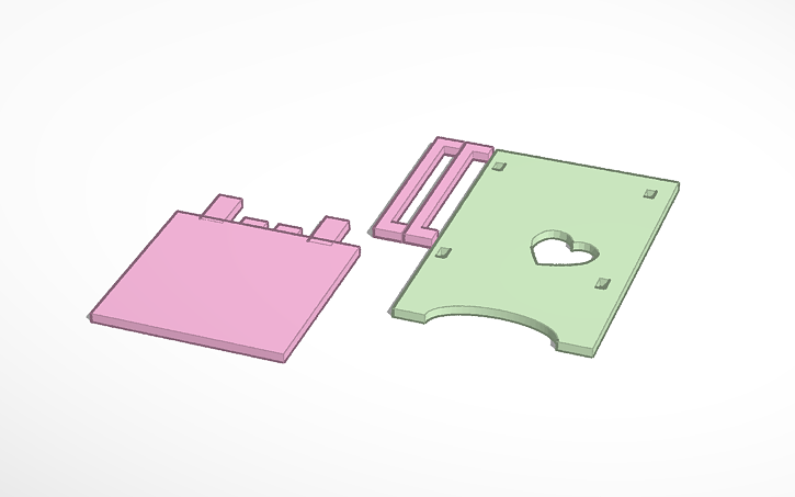 3D design jtech gsm houder melissa | Tinkercad