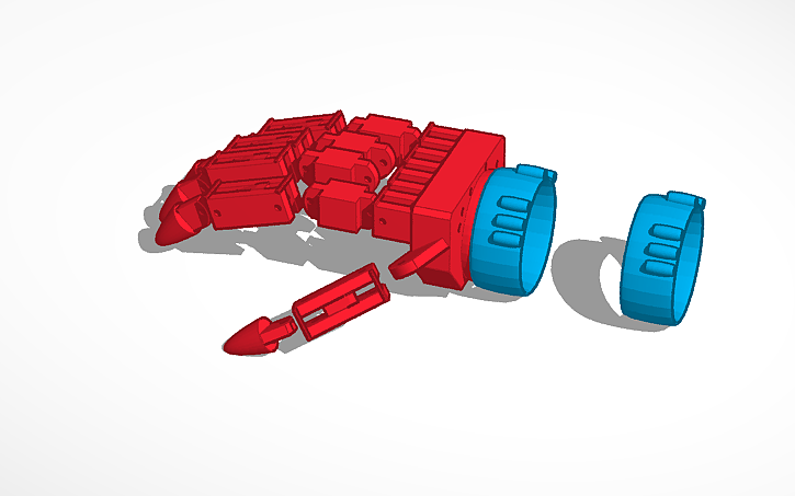 3D design Prosthetic Hand Concept V2 - Tinkercad