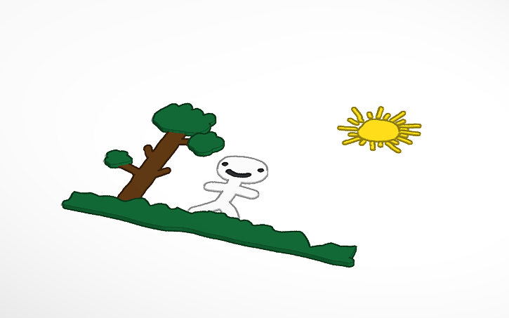 3D design Scribble Only Stickman Scene | Tinkercad