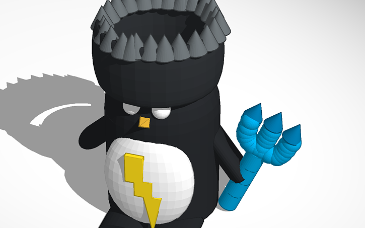 3D design The Greek God of Penguins #GreekGods - Tinkercad