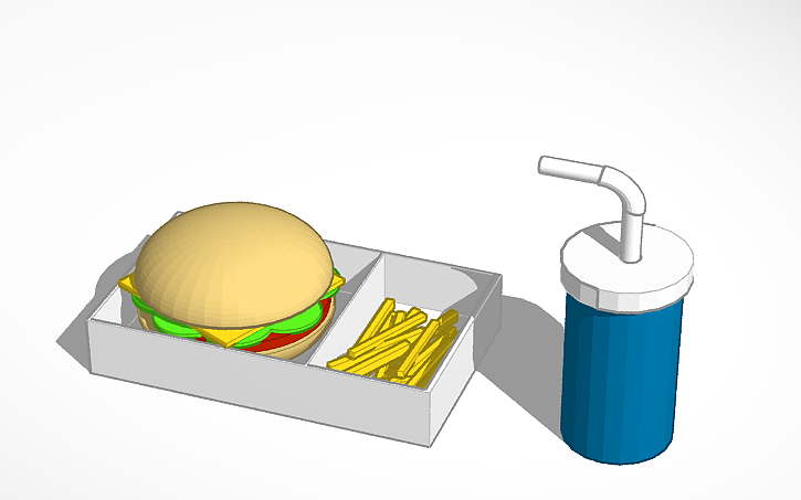 3D design Fast food | Tinkercad