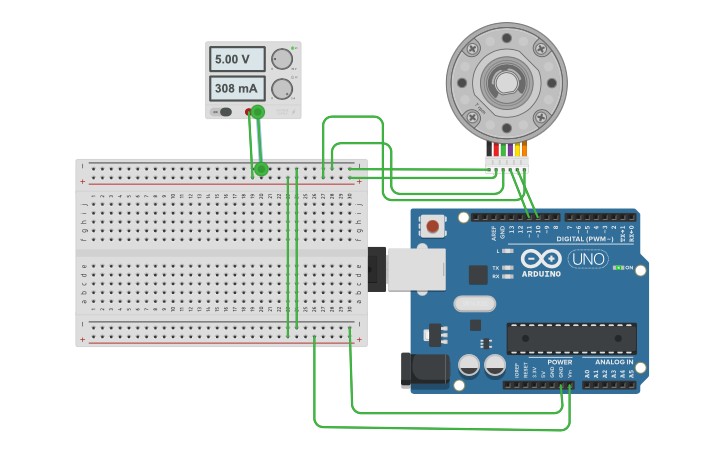 Circuit design encoder - Tinkercad