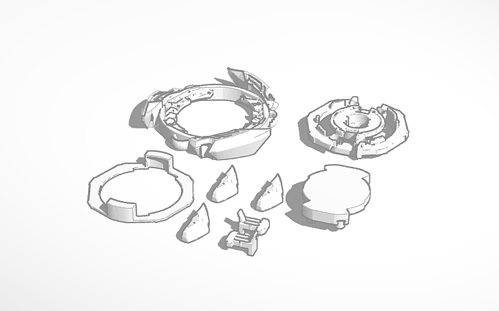 3D design Copy of ThunderBolt Valkyrie? (Beyblade Burst DB) - Tinkercad 3D design Copy of ThunderBolt Valkyrie? (Beyblade Burst DB) - Tinkercad