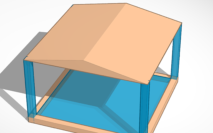 3D design bird feeder - Tinkercad