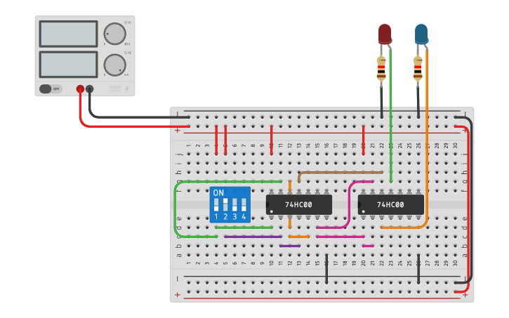 Circuit Design Half Subtractor Using Nand Gates Tinkercad