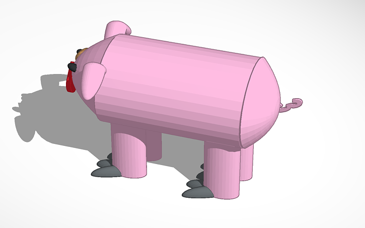 3D design Pig - Tinkercad