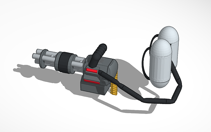 3D design Minigun | Tinkercad