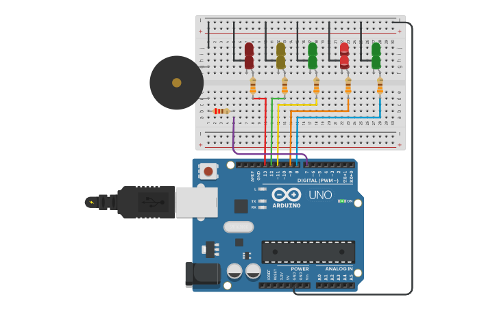 Circuit design Semáforo de veículos e pedestres modificados com leds ...
